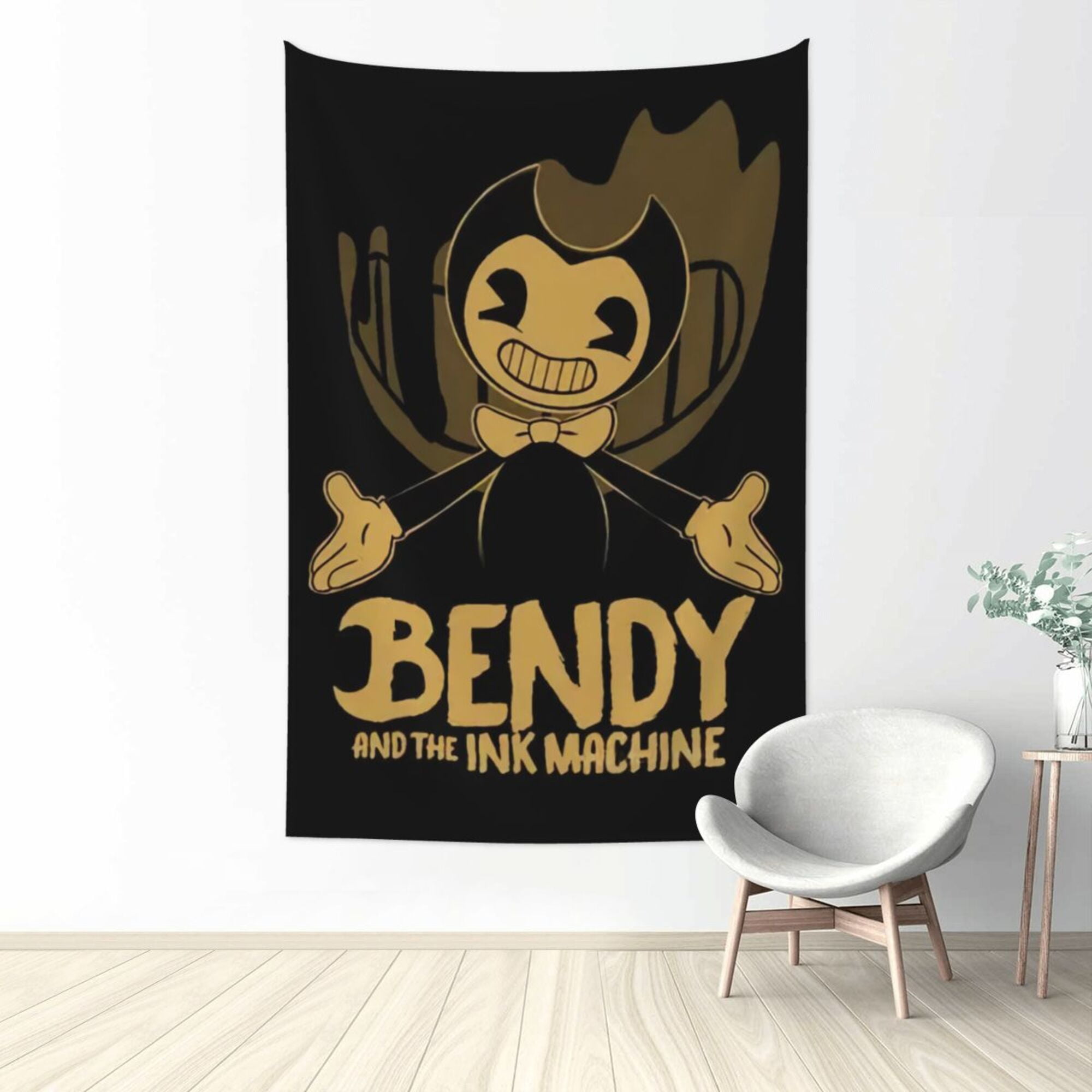 Bendy And The Ink Machine Tapestry Cartoon Print Wall Art Hanging ...
