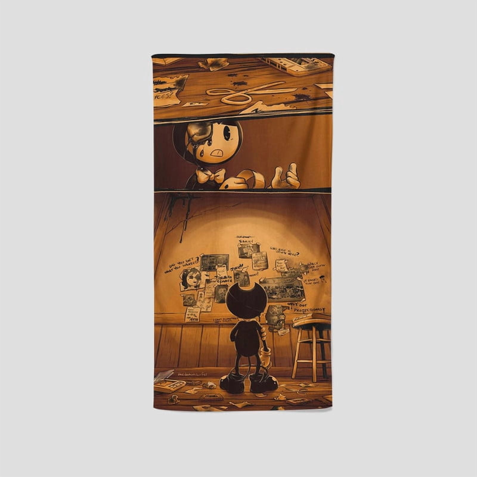 Bendy and the Ink Machine's one-sided towel showcases a unique design ...