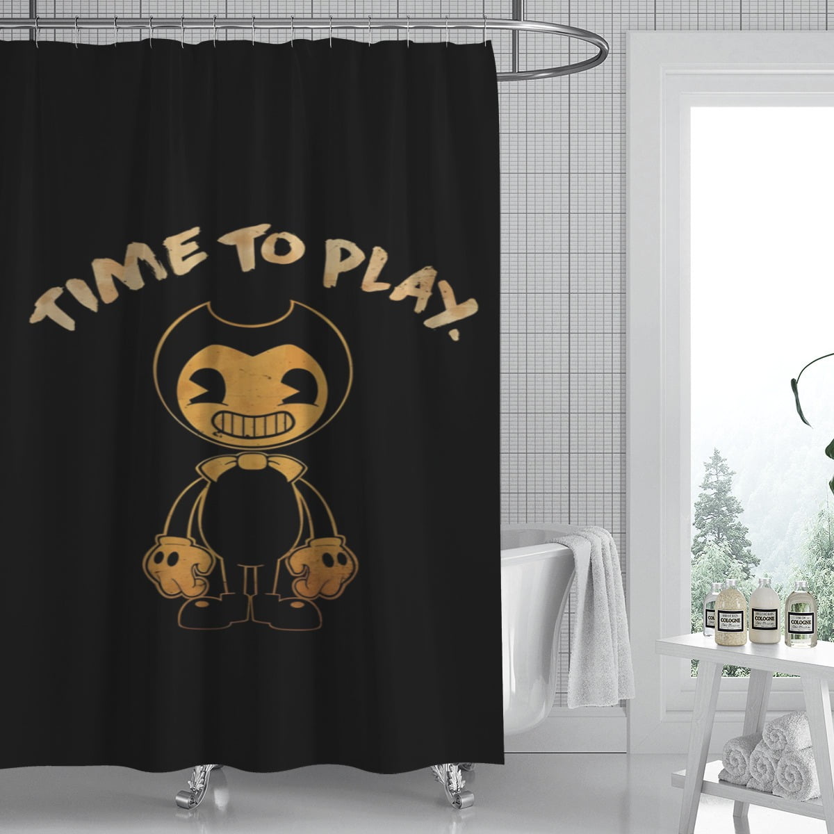 Bendy and the Ink Machine shower curtain presents a beloved design, is ...