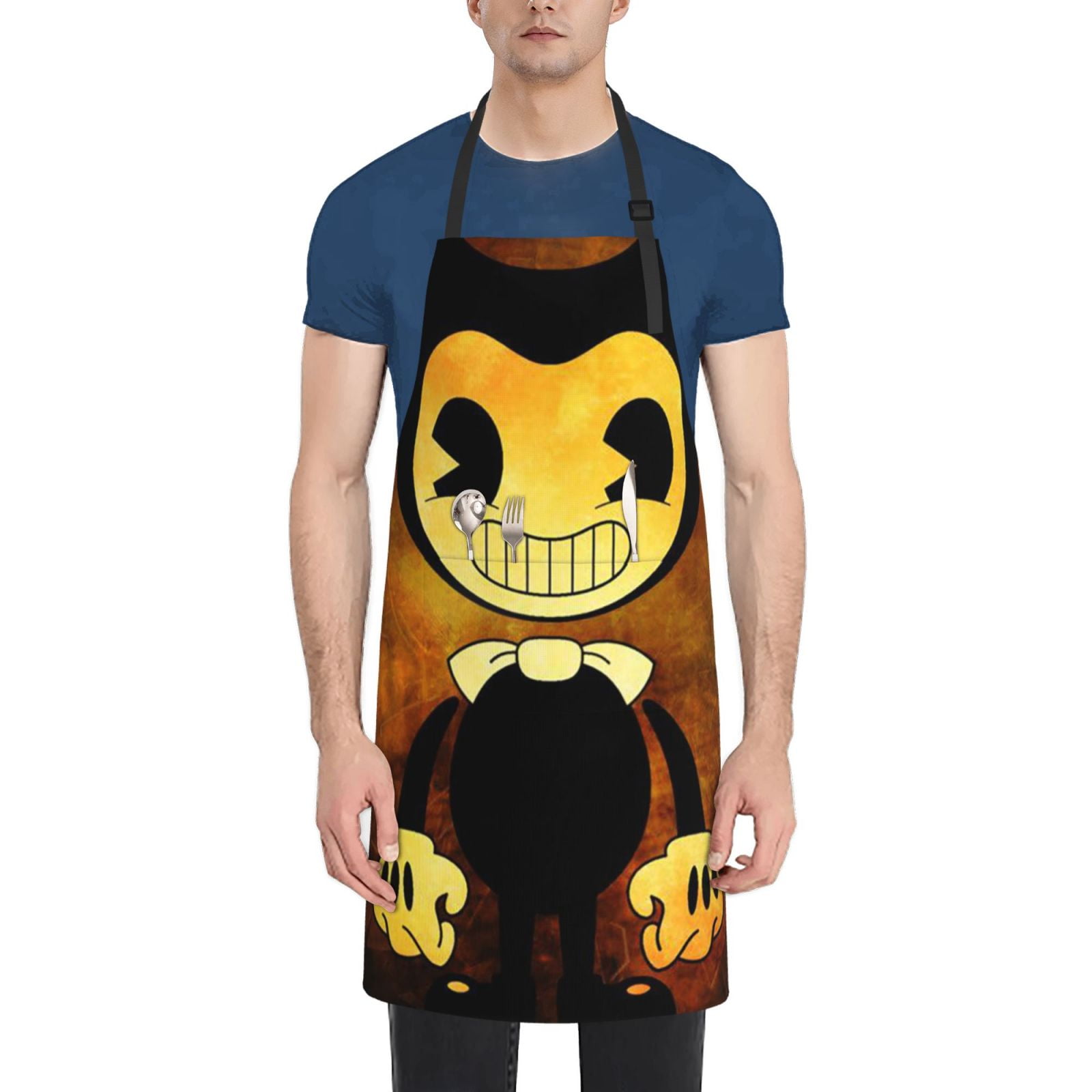 Bendy and The Ink Machine Apron for Women and Men with Pockets ...
