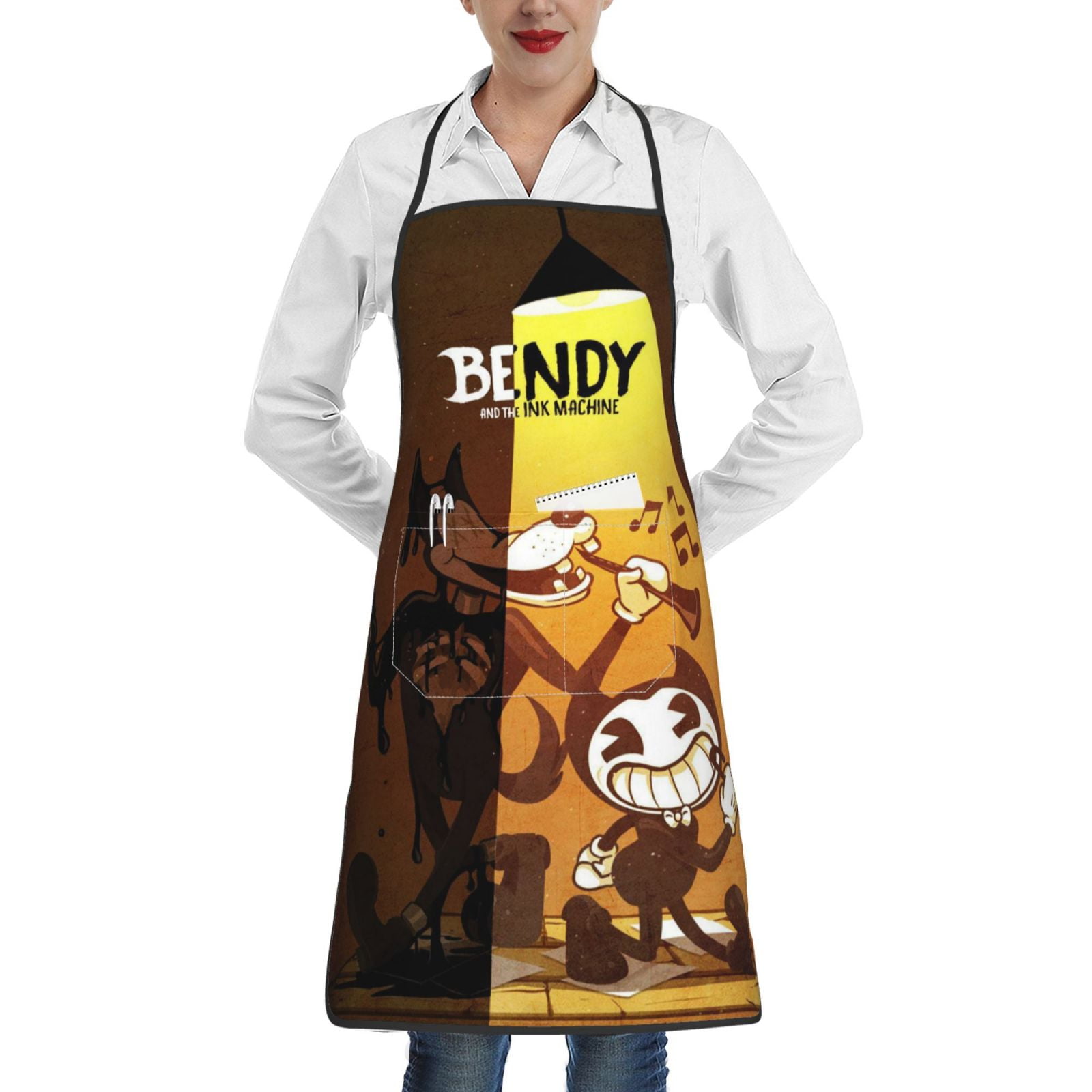 Bendy and The Ink Machine Apron for Women and Men with Pockets ...