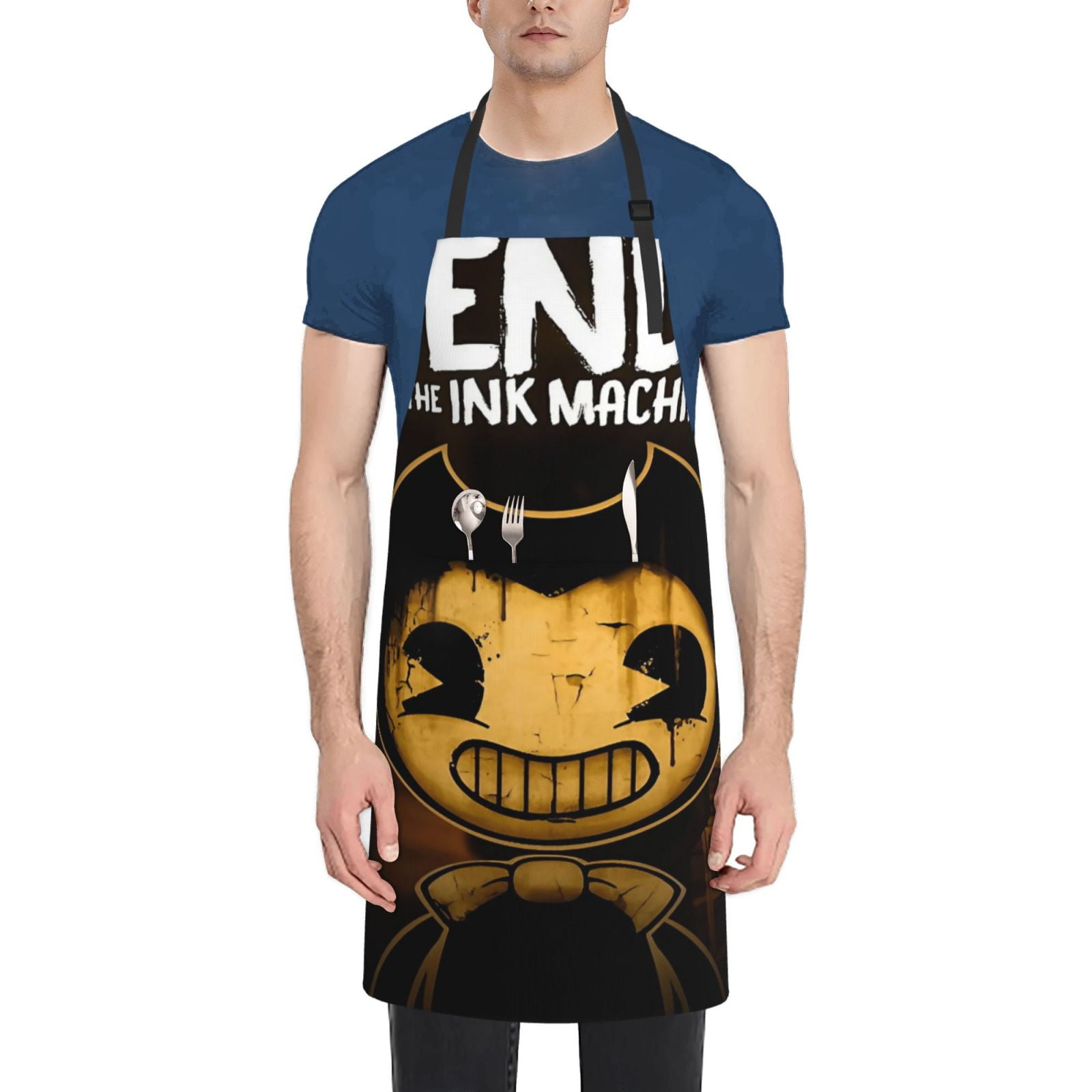 Bendy and The Ink Machine Apron for Women and Men with Pockets ...