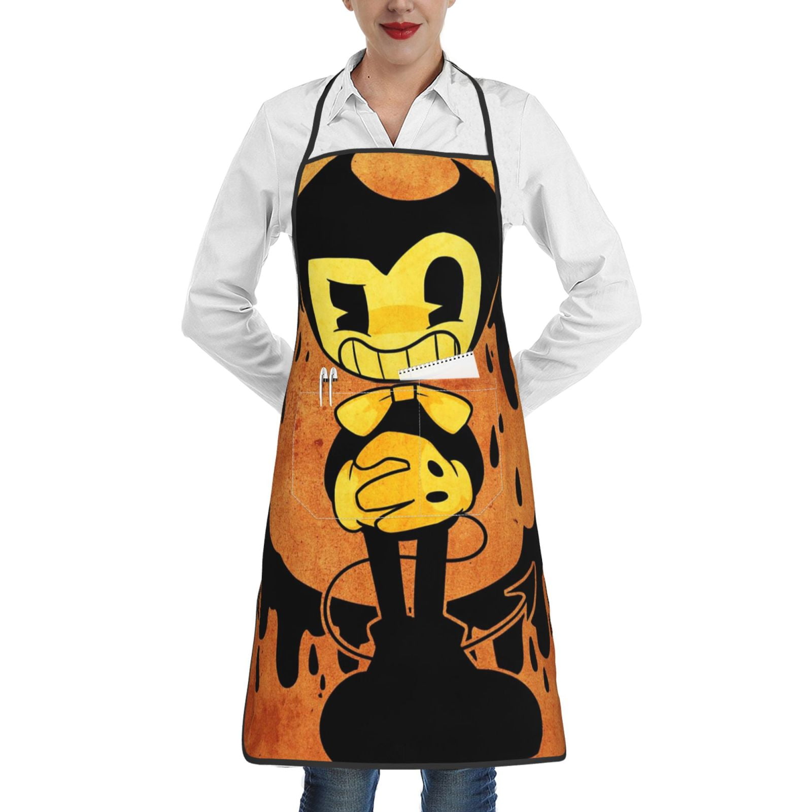 Bendy and The Ink Machine Apron for Women and Men with Pockets ...