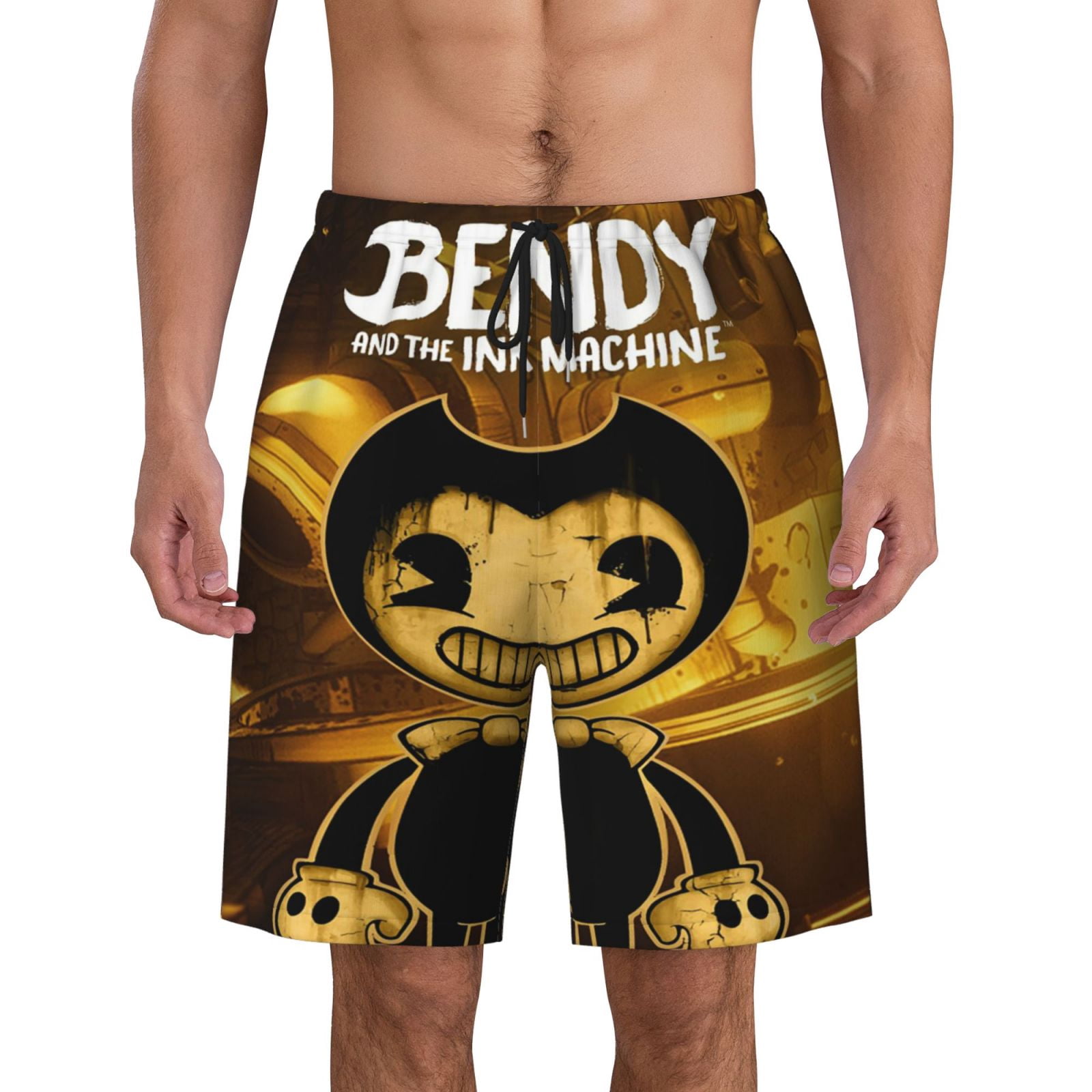 Bendy and The Ink Machine Men's Swim Trunks Quick Dry Board Shorts ...