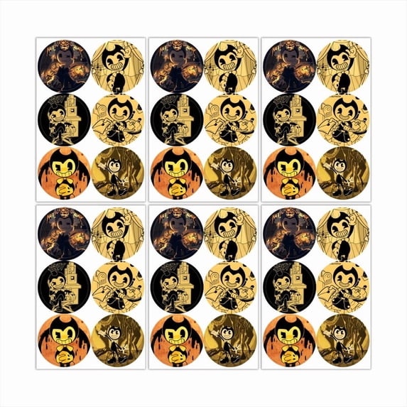 Bendy and the Ink Machine Stickers Party Favors Labels Birthday Thank ...