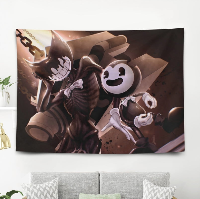 Bendy and the Ink Machine Tapestry Gift Wall Hanging Backdrop for Room ...