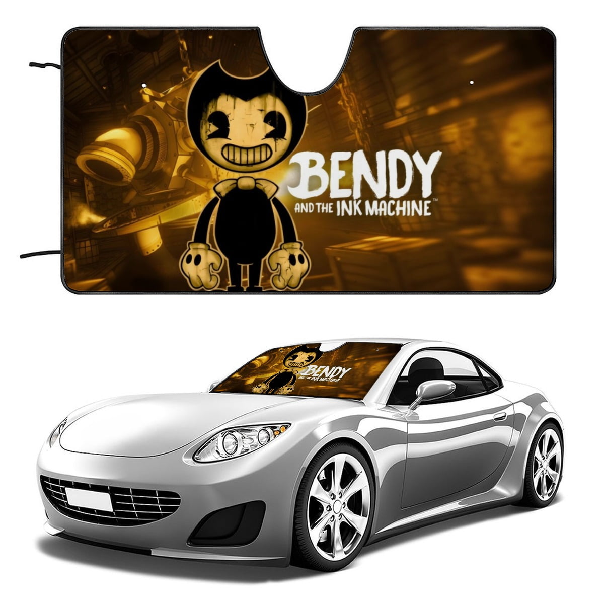 Bendy and the Ink Machine-theme Windshield Sun Shade Front Protector ...
