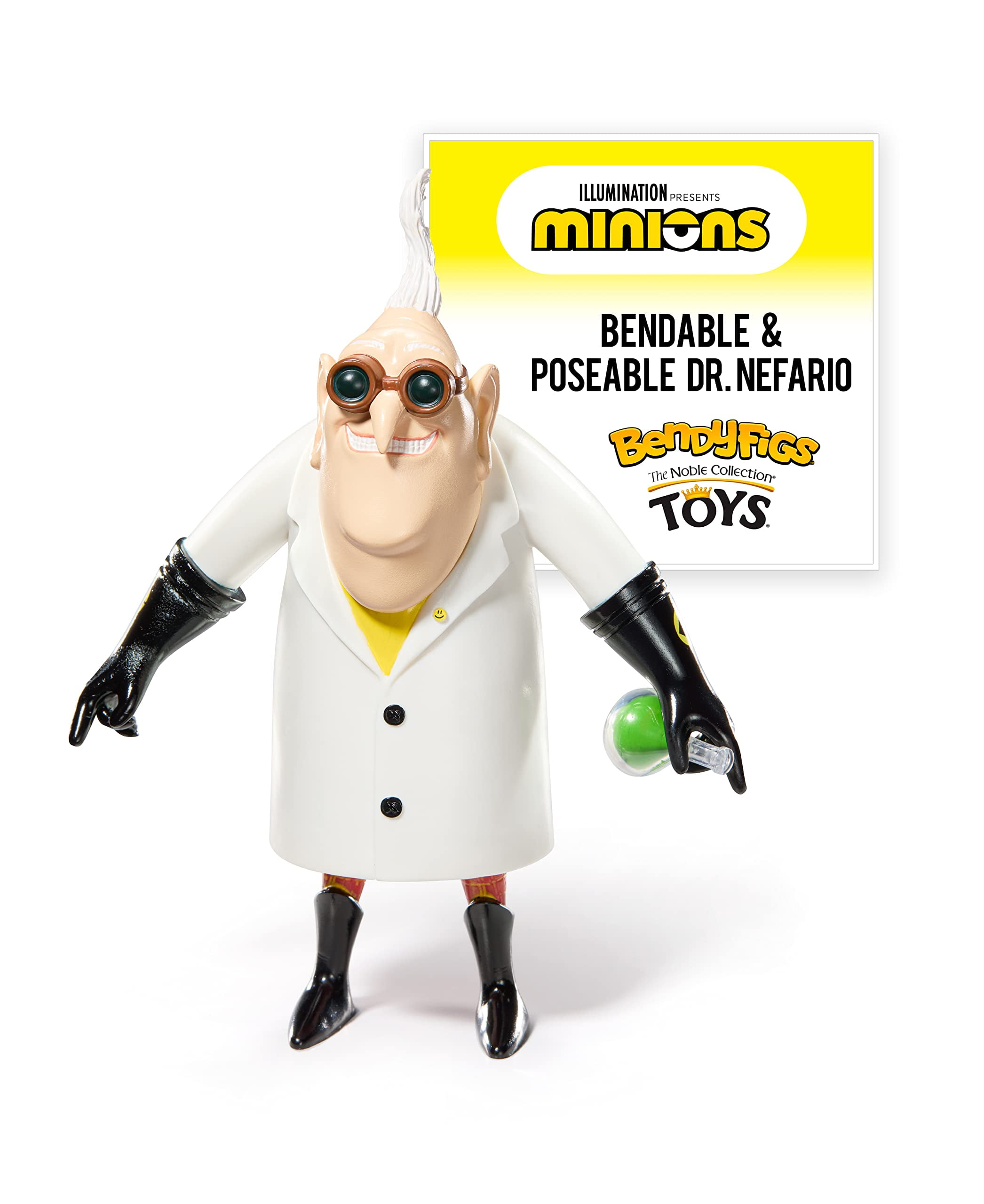 BendyFigs The Noble Collection Minions Dr Nefario - Noble Toys 18.5cm ...