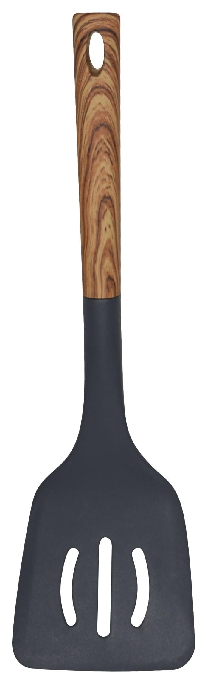 Bene Casa - Black Spatula with Wood Like Handle, Heat Resistant.Black ...