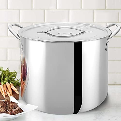 Bene Casa - Durable Stainless Steel Kettle with Lid and Handles (20 ...