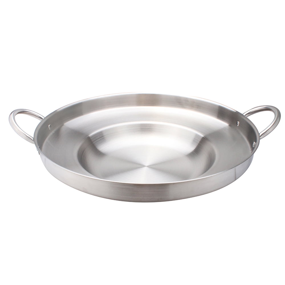 Bene Casa Stainless-Steel 22.4-inch x 5.3, (6cm Rim) 1.3mm thickness ...