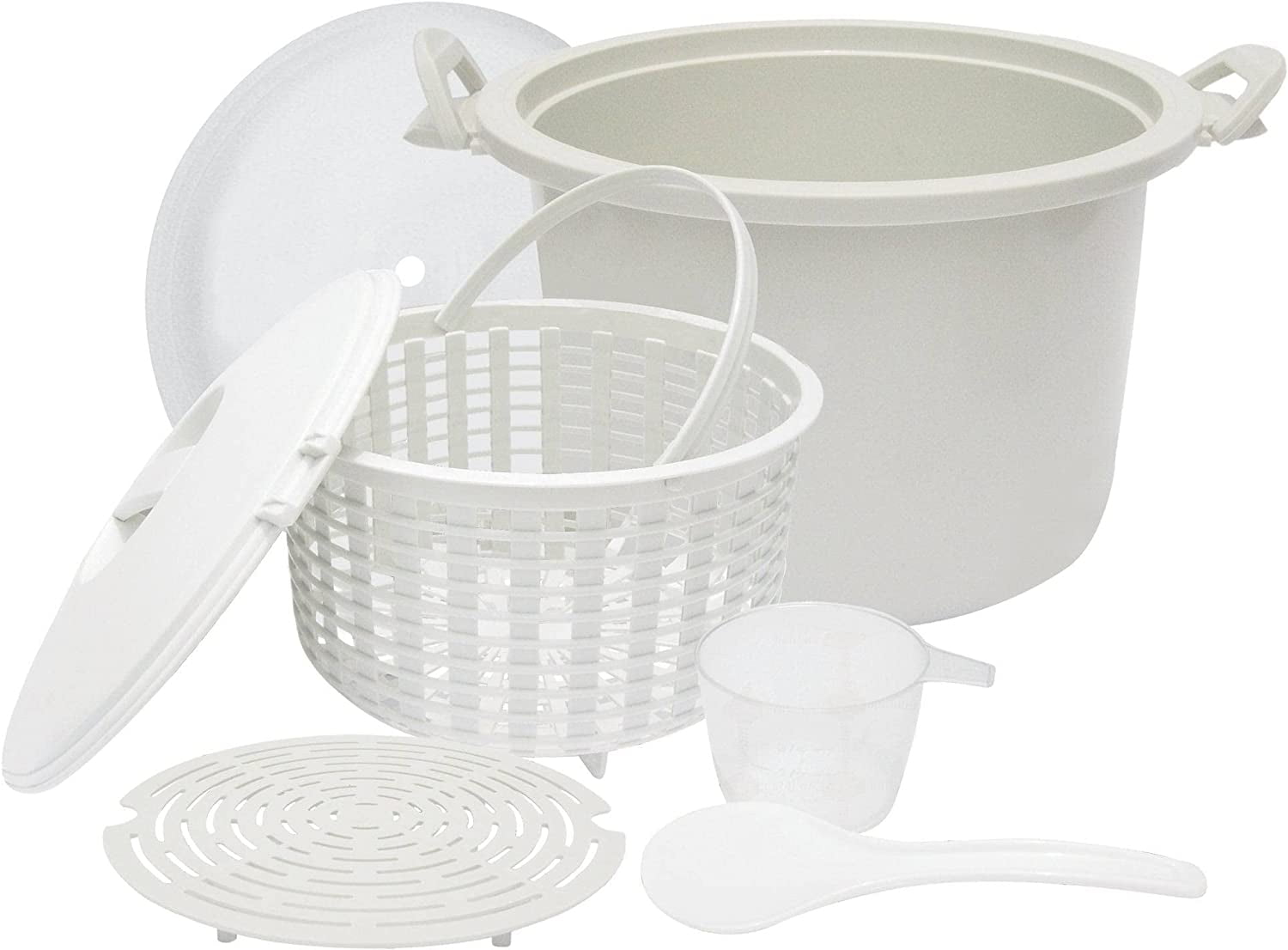 Bene Casa White Plastic Steamer 12 cups - Walmart Business Supplies
