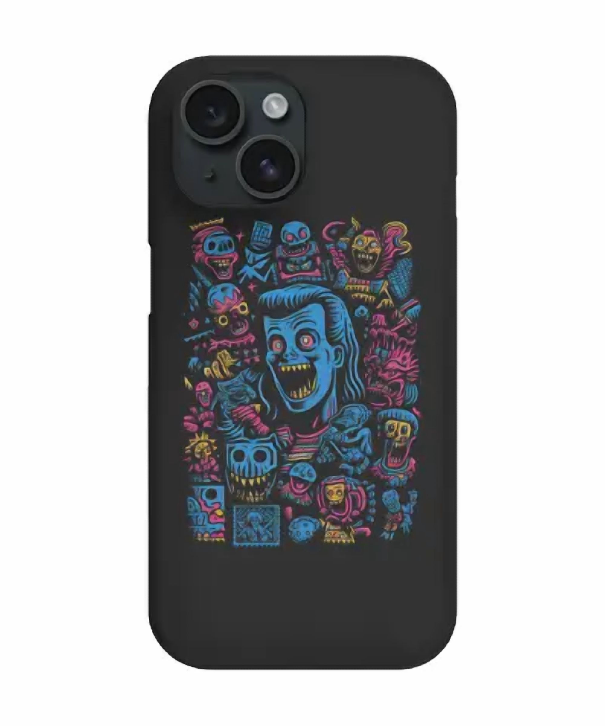 Beneath the Blackened Sky Horror Phone Case for iPhone 16 15 14 13 12 ...