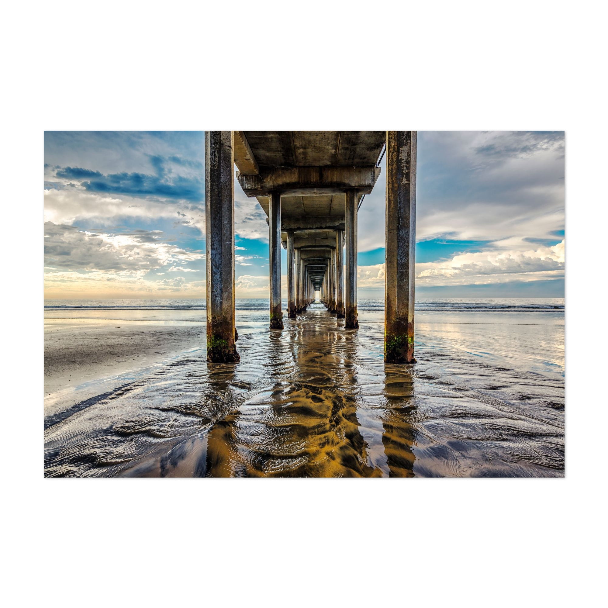 Beneath the Pier - San Diego California Photography Unframed Wall Art ...