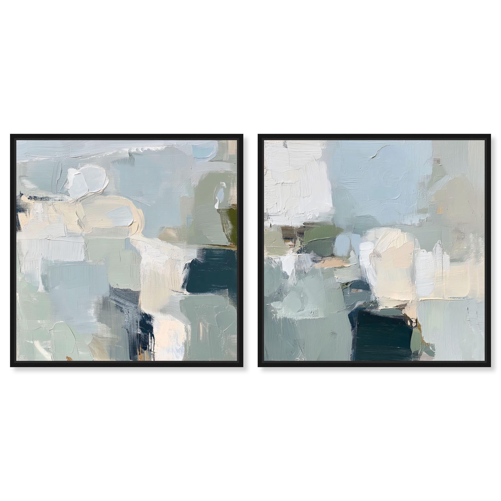 Beneath the Sere Surface Canvas Print Blue And Sage Wall Decor Set by ...