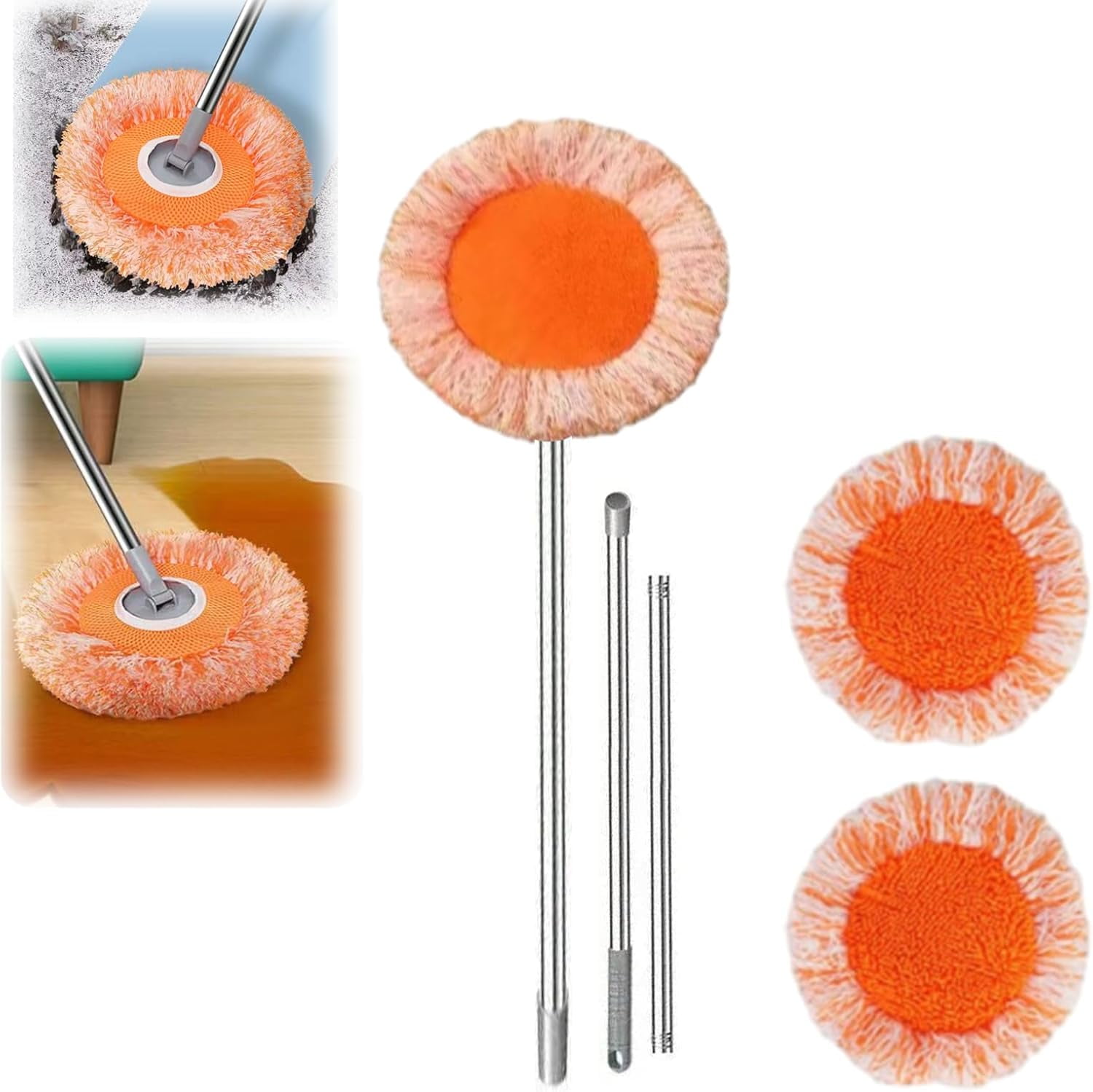 Beneathk 360 Rotatable Adjustable Cleaning Mop, Beneath Cleaning Mop ...