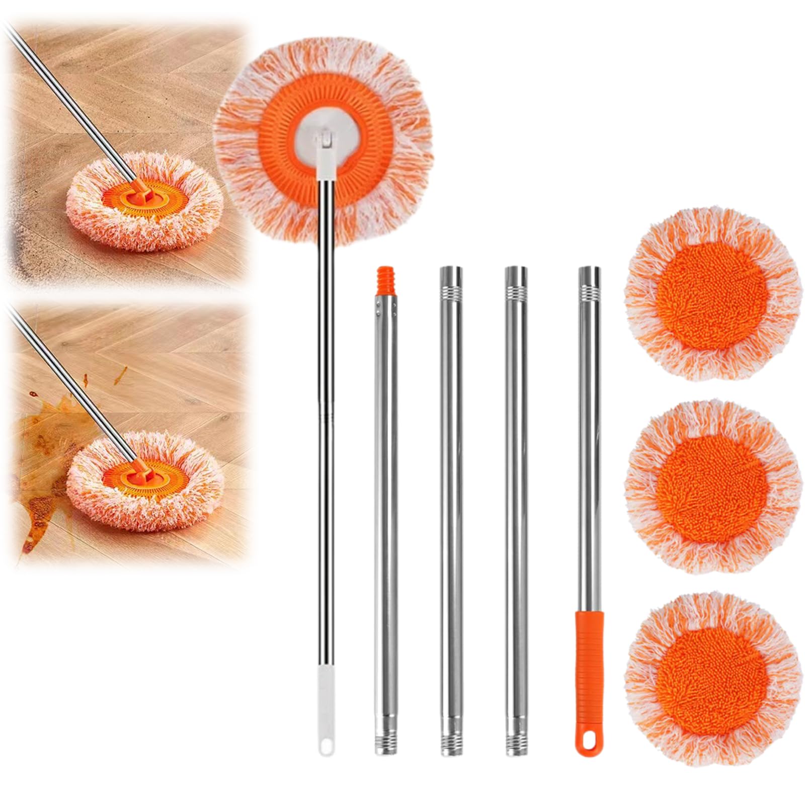 Beneathk 360 Rotatable Adjustable Cleaning Mop, Beneath Cleaning Mop ...