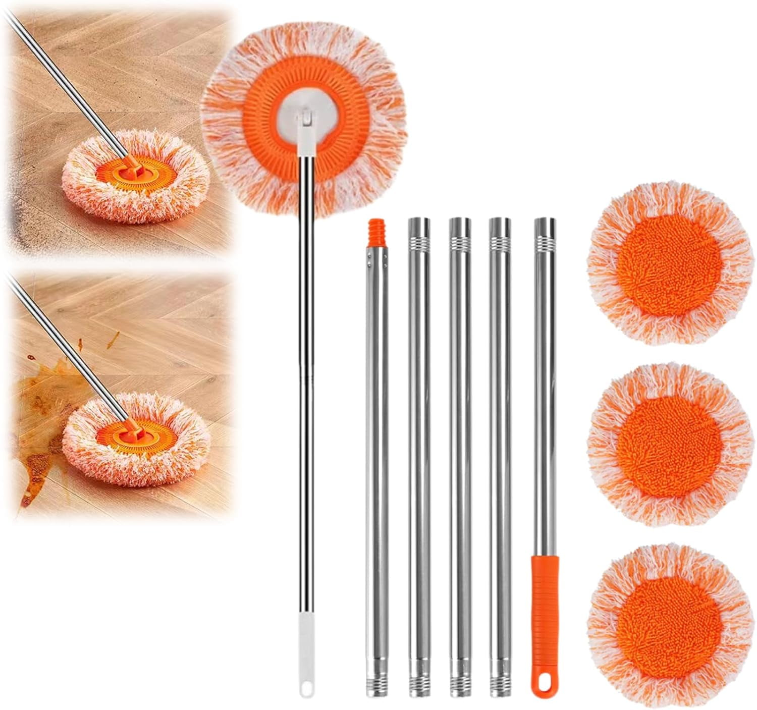 Beneathk 360 Rotatable Adjustable Cleaning Mop, Beneath Cleaning Mop ...