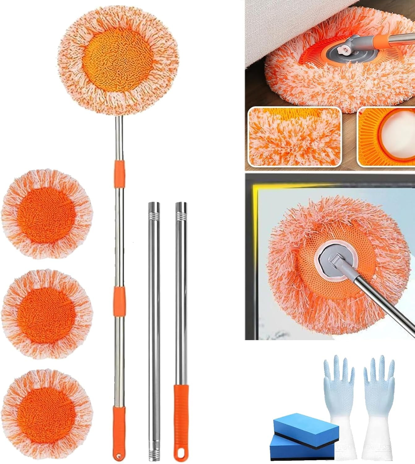 Beneathk 360 Rotatable Adjustable Cleaning Mop, Beneathk Mop, Beneath ...