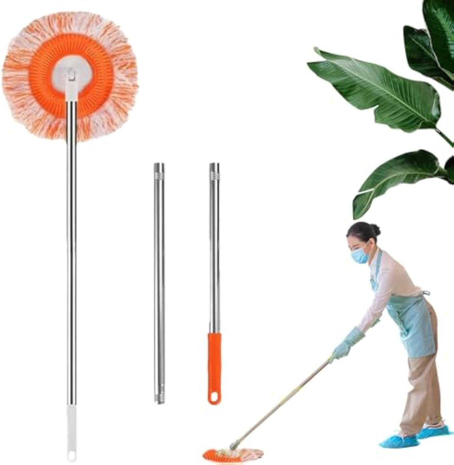 Beneathk 360° Rotatable Adjustable Cleaning Mop, Extendable Wall ...
