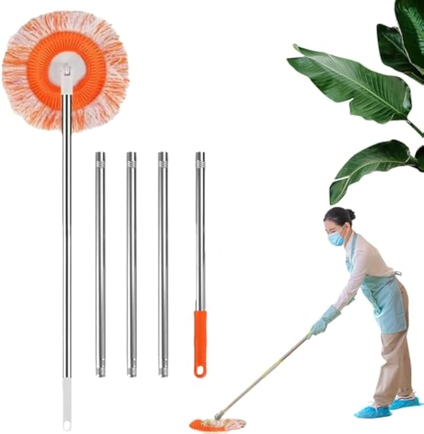 Beneathk 360° Rotatable Adjustable Cleaning Mop, Extendable Wall ...