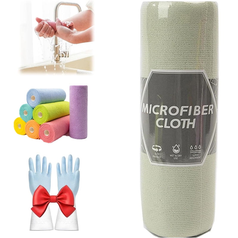 Beneathk Microfiber Paper Towels Roll, Reusable Microfiber Paper Towels ...
