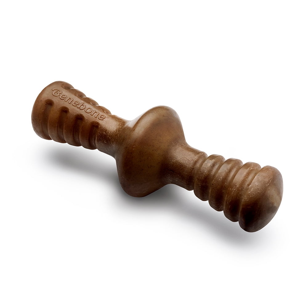 Benebone Zaggler Rolling Dog Chew Toy for Aggressive Chewers, Real ...