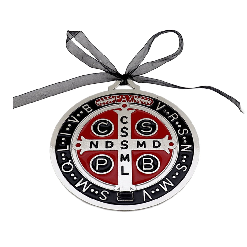 Benedict Protections Medals with Ribbon Priest Benedict Medals Car ...
