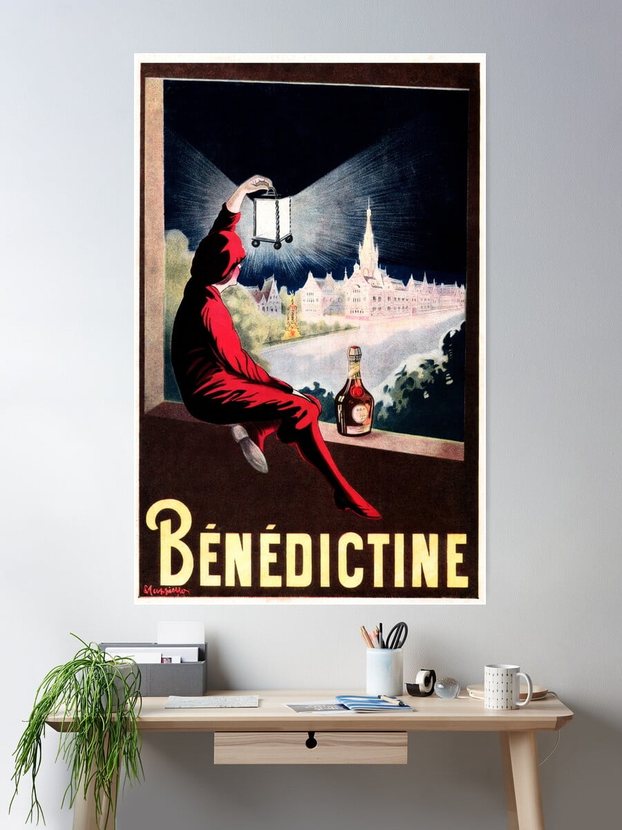 Benedictine 1908 By Leonetto Cappiello French Herbal Liqueur Lithograph ...
