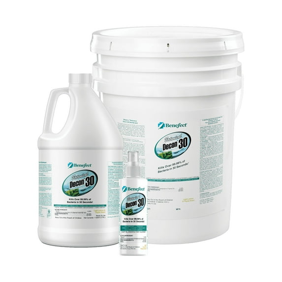 Benefect Botanical Decon 30 Disinfectant Cleaner, Kills 99.99% Germs ...