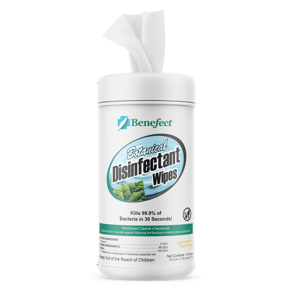 Benefect Botanical Disinfectant Wipes, 170 Count - Walmart.com