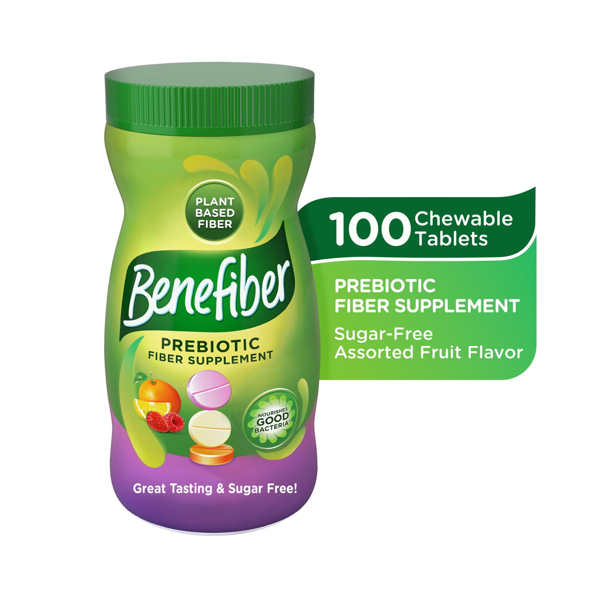 Benefiber Daily Chewable Prebiotic Fiber Supplement Tablets for Adults ...