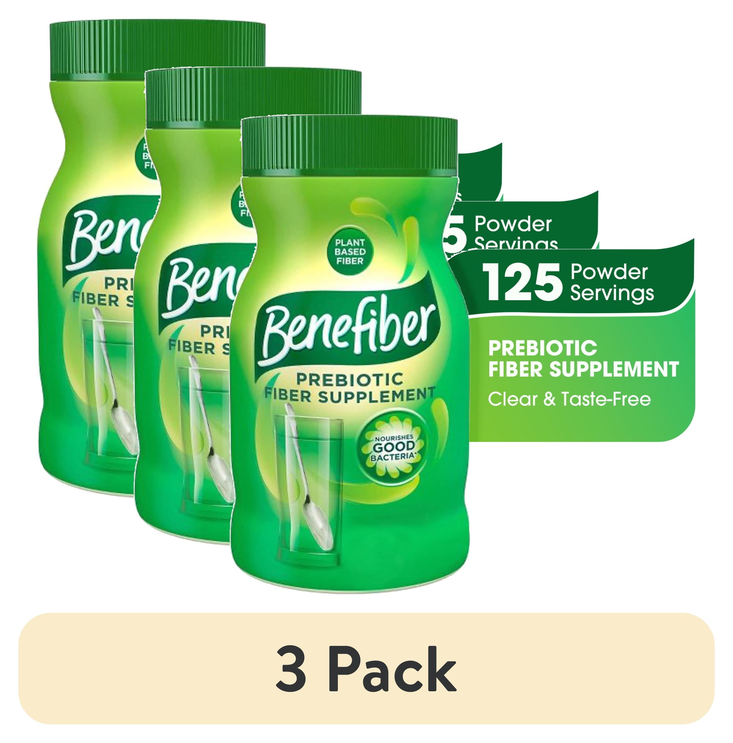 (3 pack) Benefiber Daily Prebiotic Fiber Supplement Powder for ...
