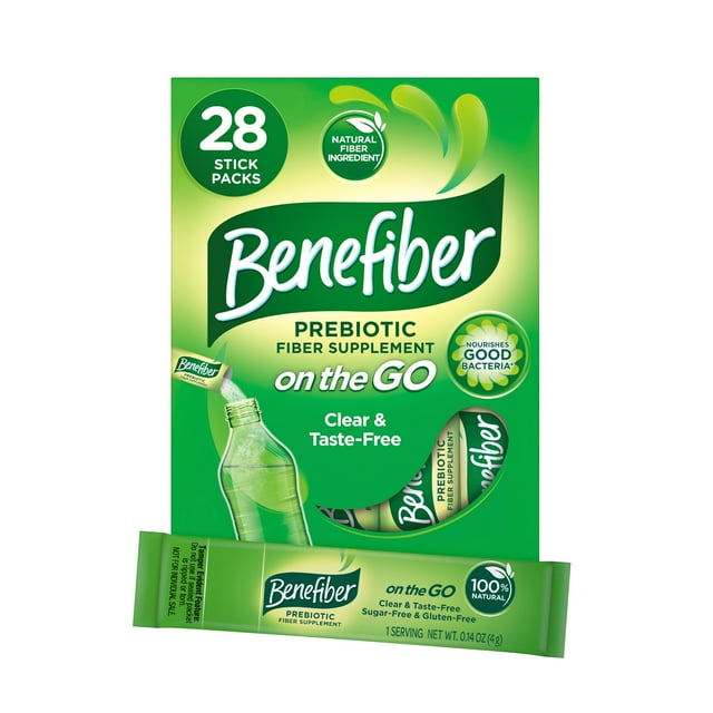 Benefiber On The Go Prebiotic Fiber Powder, Unflavored, 3.92 Oz, 28 Ct ...