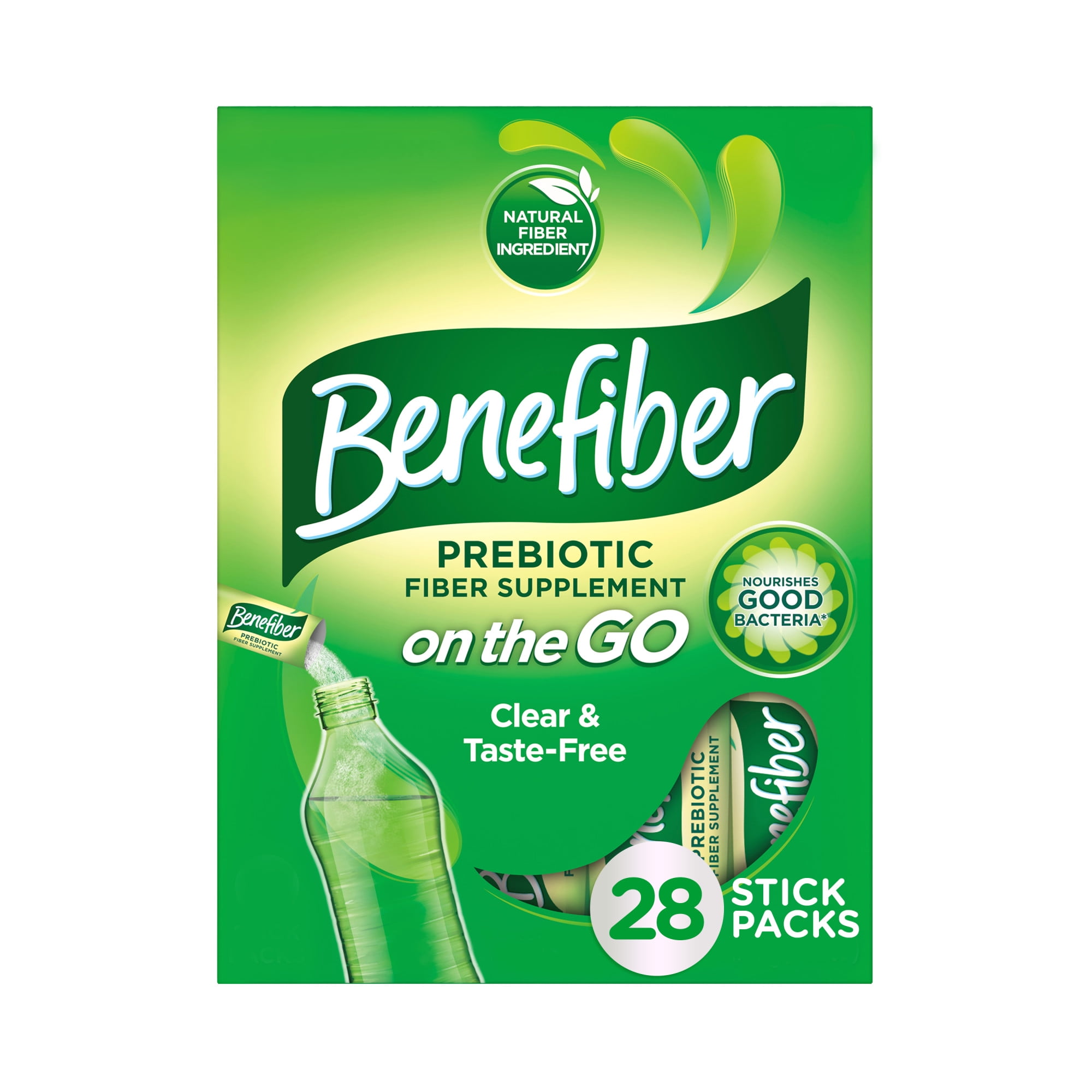 Benefiber On The Go Prebiotic Fiber Powder, Unflavored, 3.92 Oz, 28 Ct ...