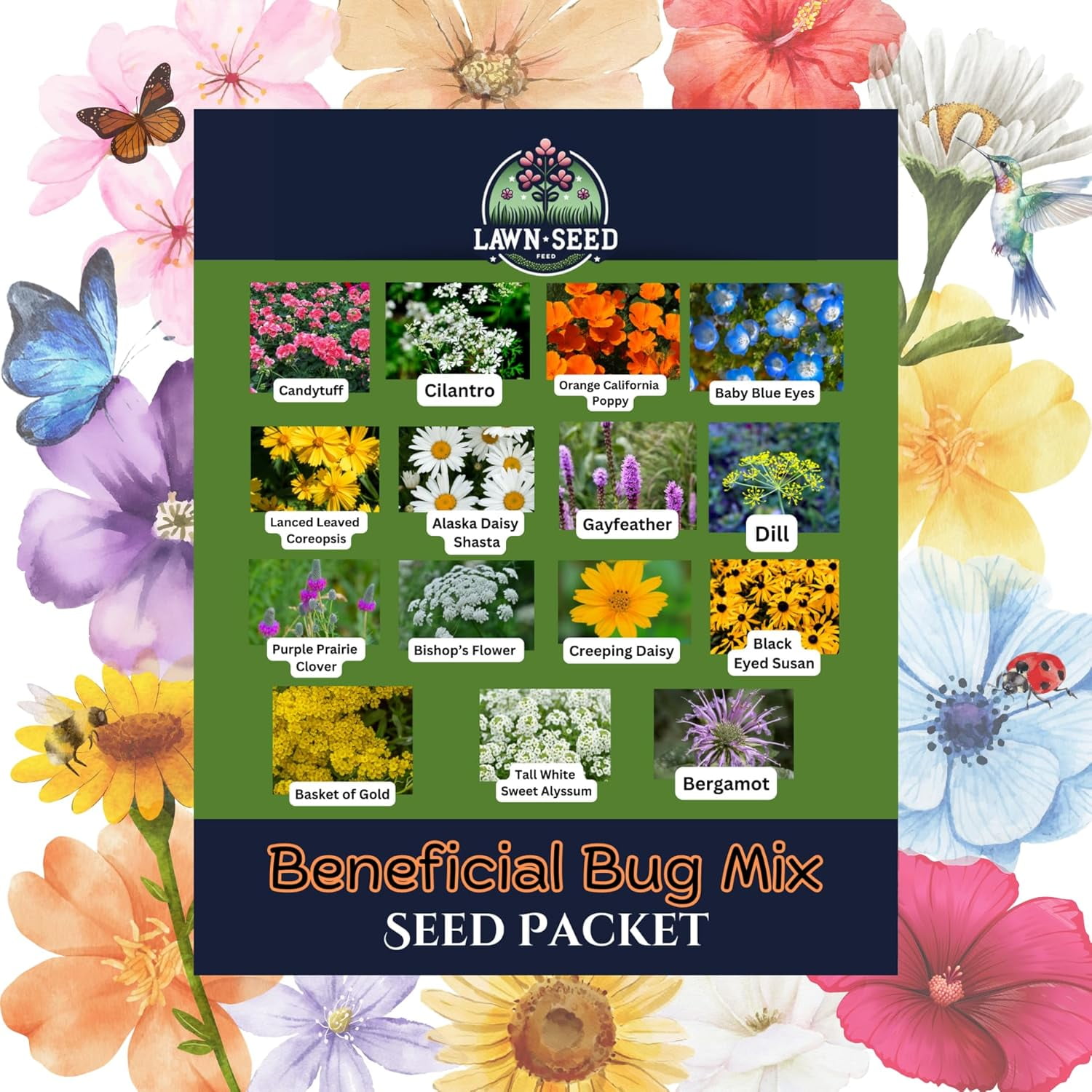 Beneficial Bug Wildflower Mix (Seed Packet) Sprinkle a Little Magic—Our ...