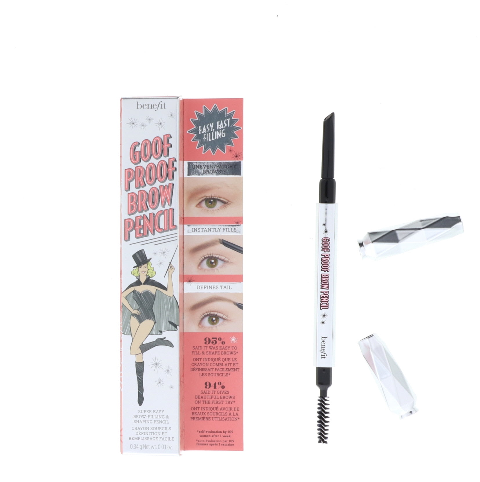 Benefit Goof Proof Brow Pencil Easy Shape Fill, 3.5 medium - Walmart.com