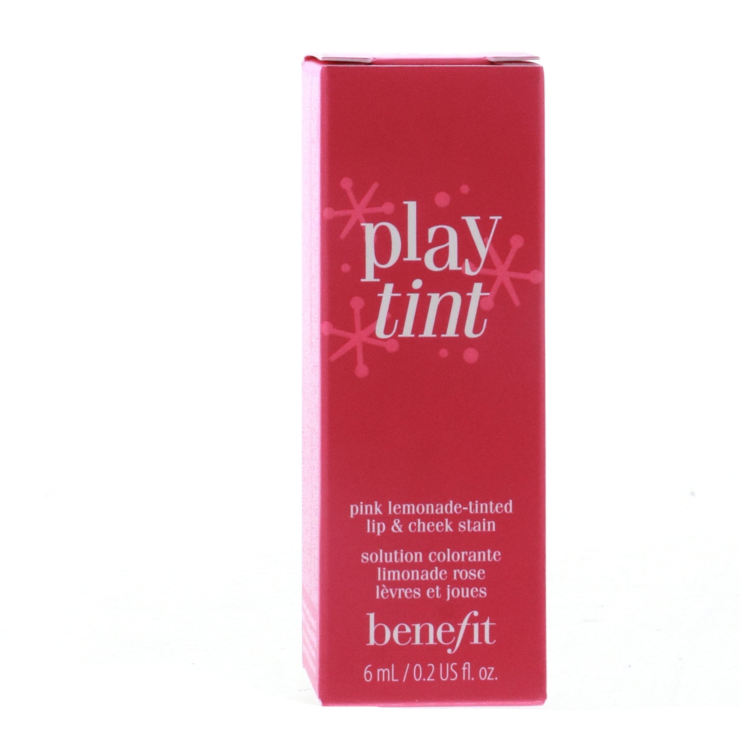 Benefit Play Tint Pink Lemonade Tinted Lip & Cheek Stain, 0.2 oz ...