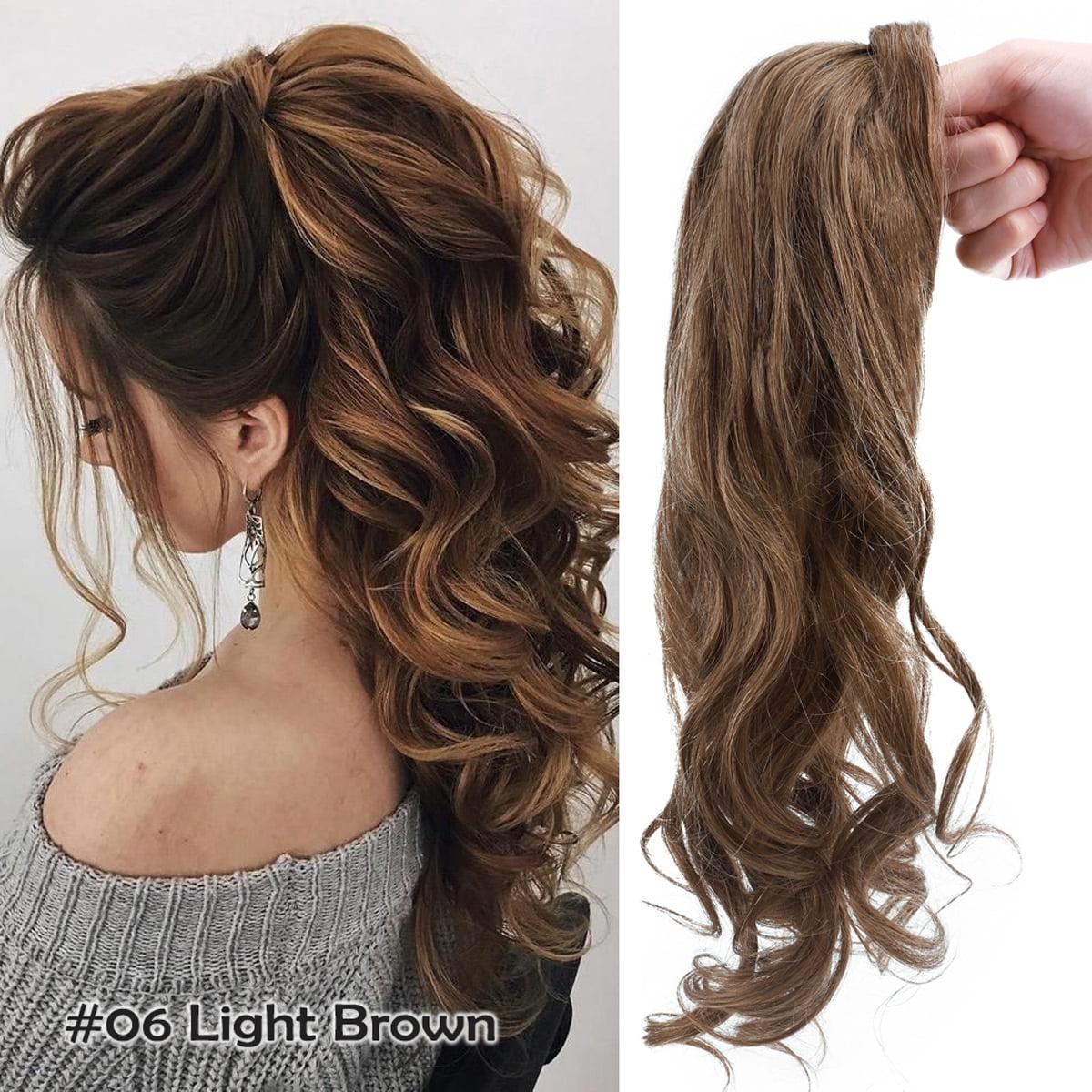 Benehair Hair Extensions Ponytail Human Hair Wrap Around Hair Extension ...