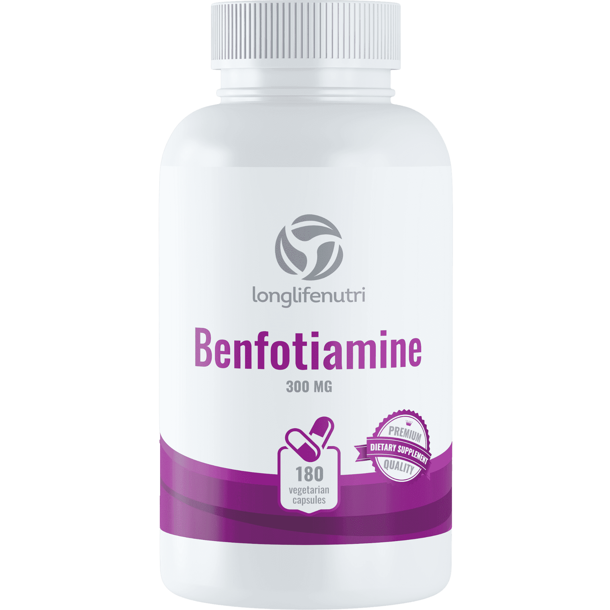 Benfotiamine 300mg Veg Capsules (180 Pills/Tablets) | Vitamin B1 for ...