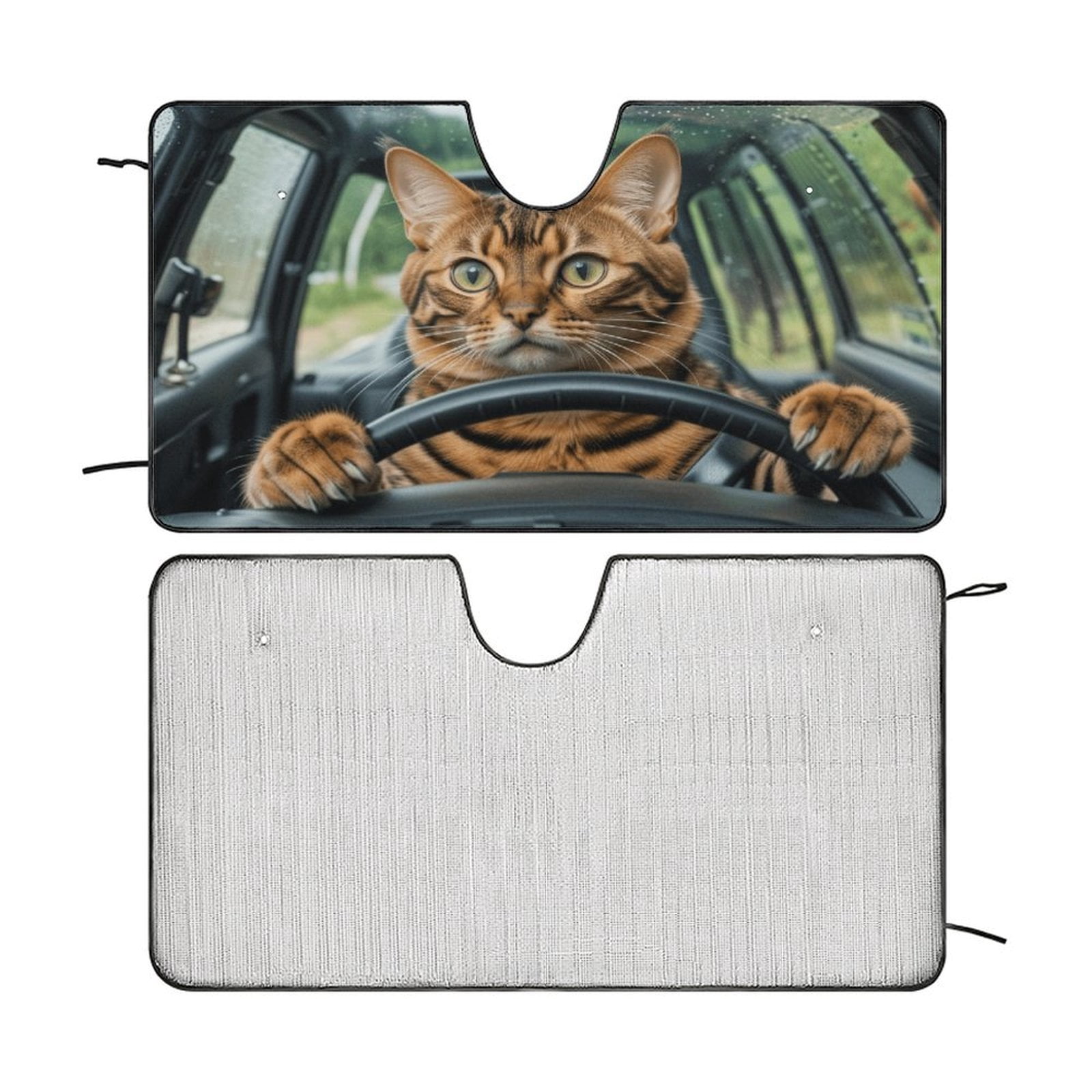 Bengal Cat Car Front Windshield Sunshade Vehicle Sun Shade Visor UV Ray ...