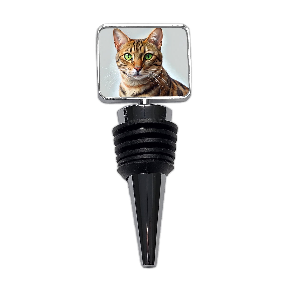 Bengal Cat Illustration Wine Bottle Stopper Cap Plug - Walmart.com