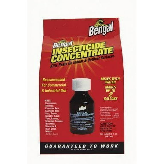 Bengal Insecticide Concentrate, 2 oz Liquid, Makes 2 Gallons, Kills ...