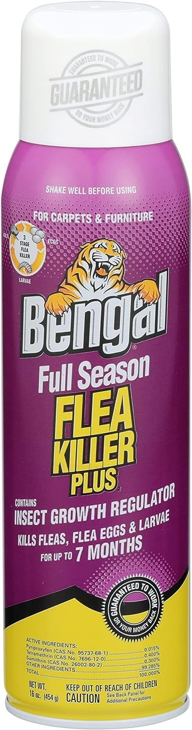 Bengal Full Season Flea Spray, Flea and Tick Killer, Residual ...