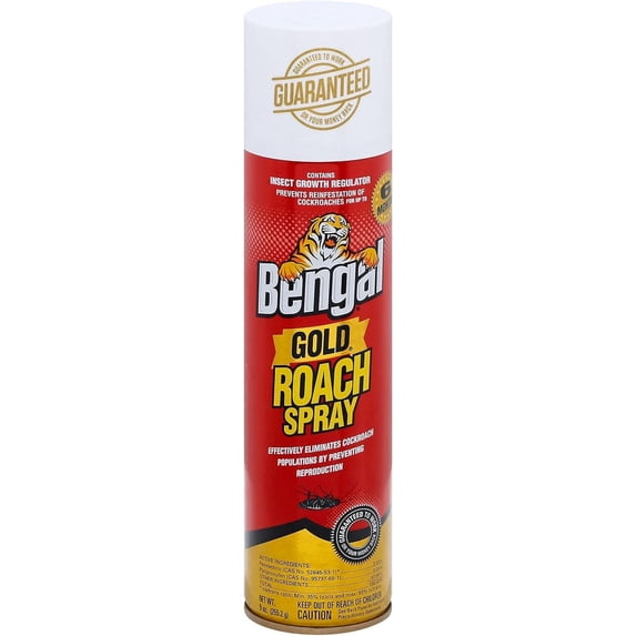 Bengal Gold Roach Spray, Odorless 9oz Indoor Bug Spray for Home ...
