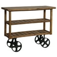 Bengal Manor Mango Wood Industrial Cart - Walmart.com