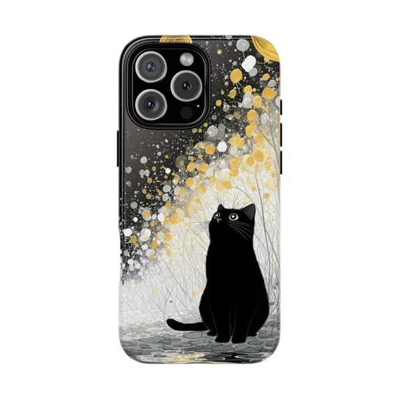 Bengal Tiger Cat on White Illustration Phone Cover for iPhone 11 12 13 ...