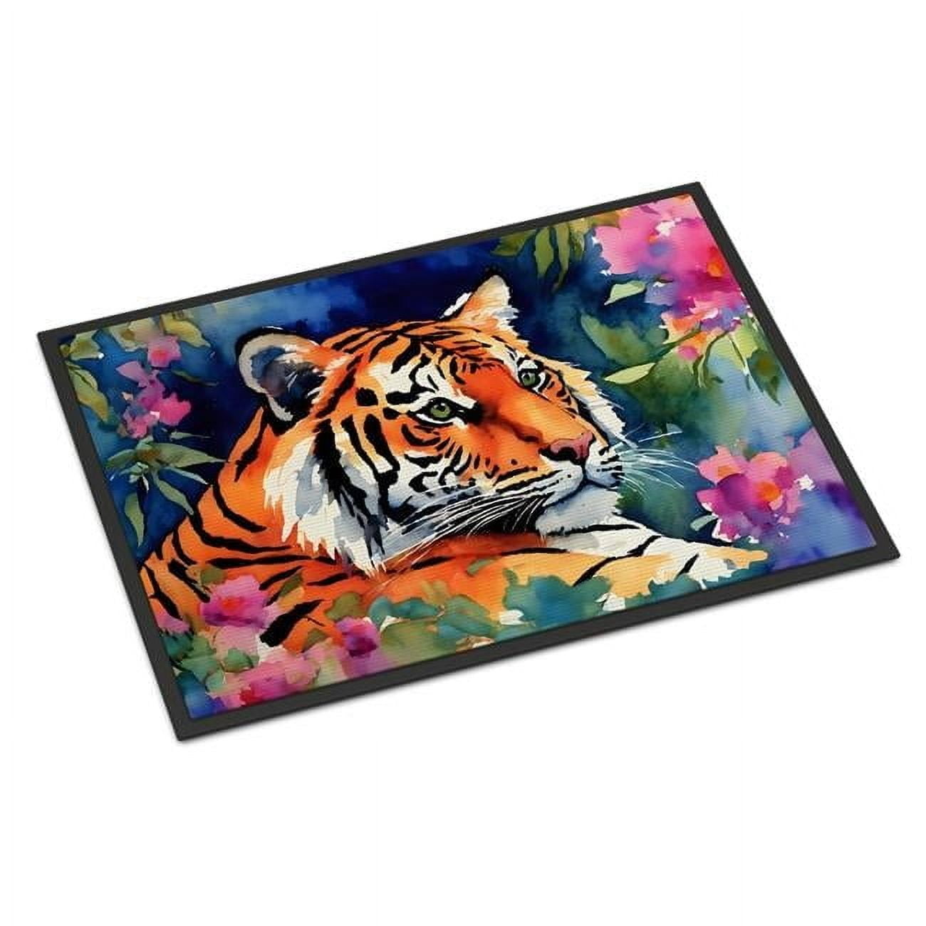 Carolines Treasures 24 x 36 x 0.15 in. Polyester Bengal Tiger Doormat ...