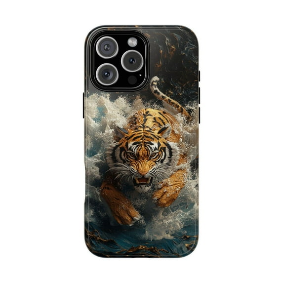 Bengal Tiger Fierce Daoist Asian Style Painting Art Phone Case with ...