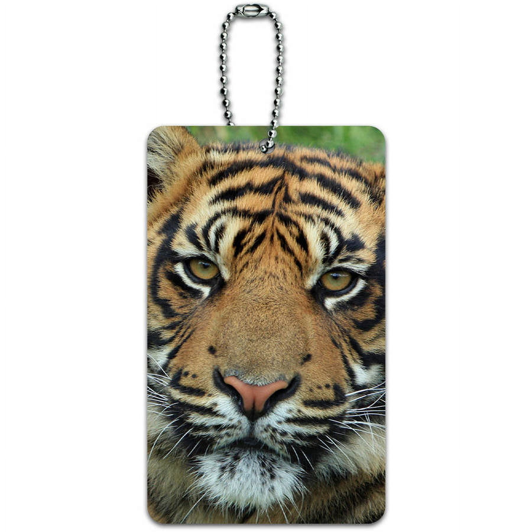 Bengal Tiger ID Tag Luggage Card for Suitcase or Carry-On - Walmart.com
